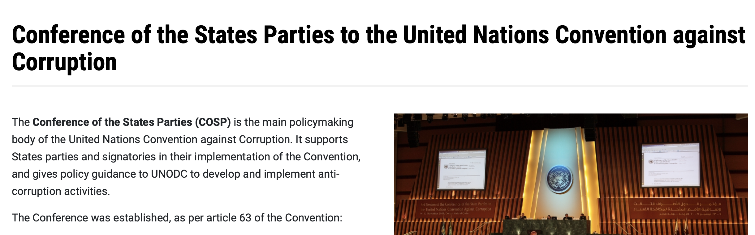 NWC to Participate in CoSP 10 - National Whistleblower Center